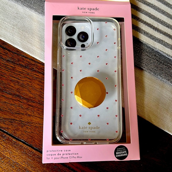 PopSocket | Cell Phones & Accessories | Kate Spade 3 Pro Max Case Pink ...